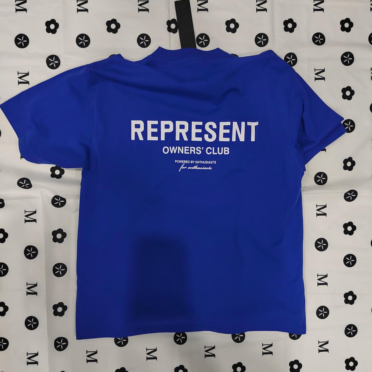 Represent Blue T-shirts Like new no worn - Depop