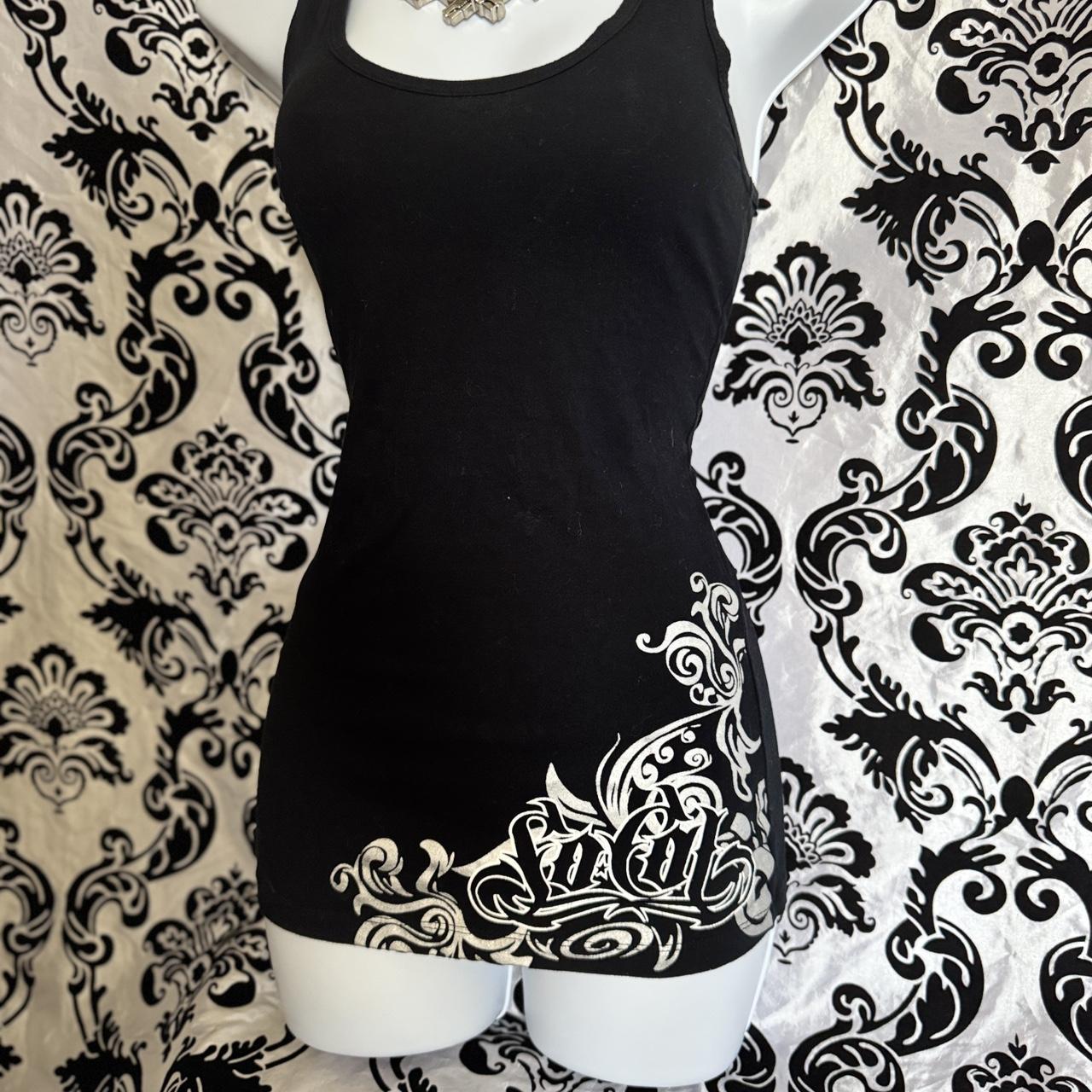 Iconic gorgeous pink lace up SoCal angel wings top... | Depop