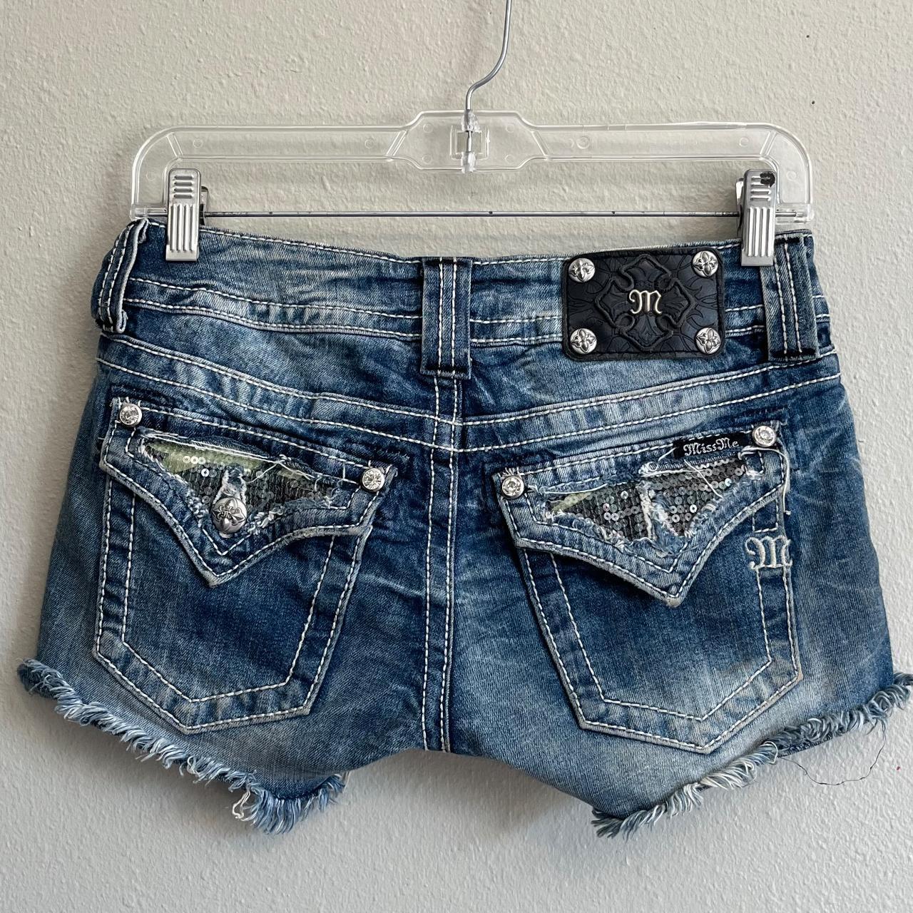 Miss Me Women's Blue Shorts | Depop