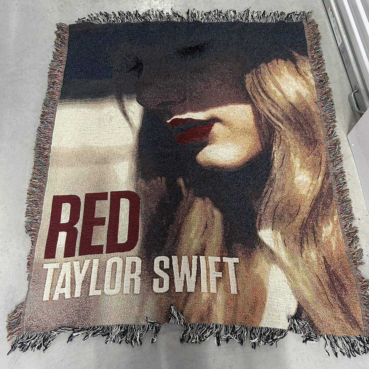 Taylor Swift Red Concert Tour Album Cover Tapestry... | Depop