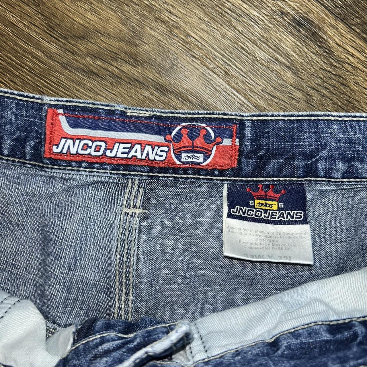 Rare Red Crown JNCO Jeans Has wear on the heel, not... - Depop
