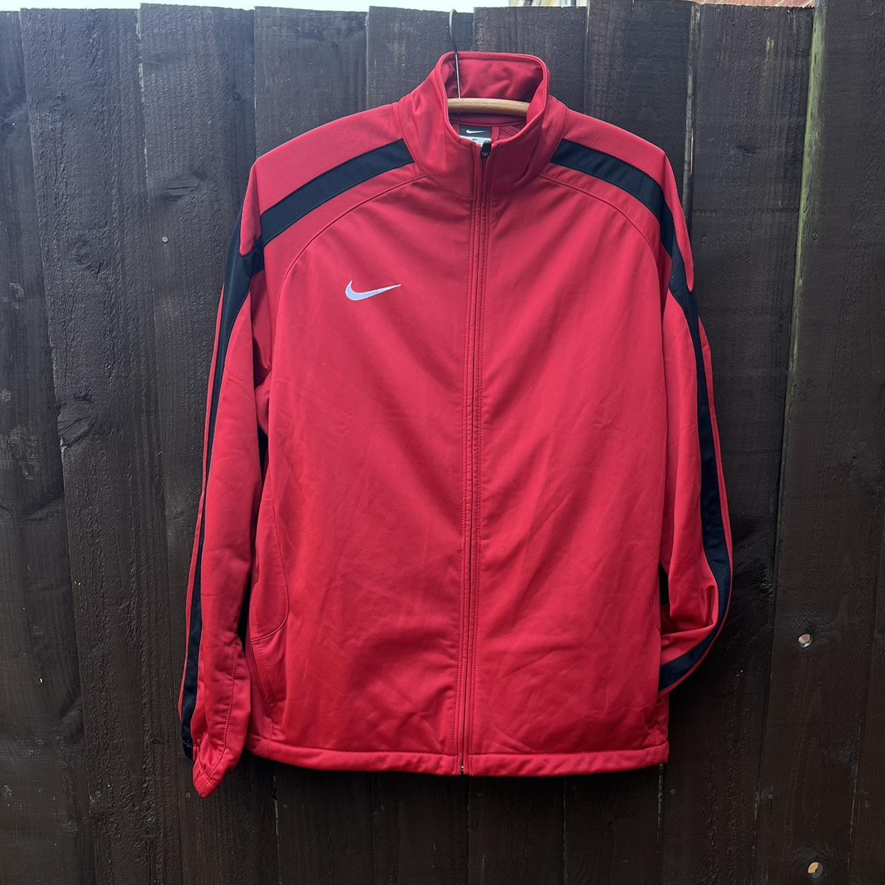 Vintage Nike track jacket zip up Features - zip... - Depop