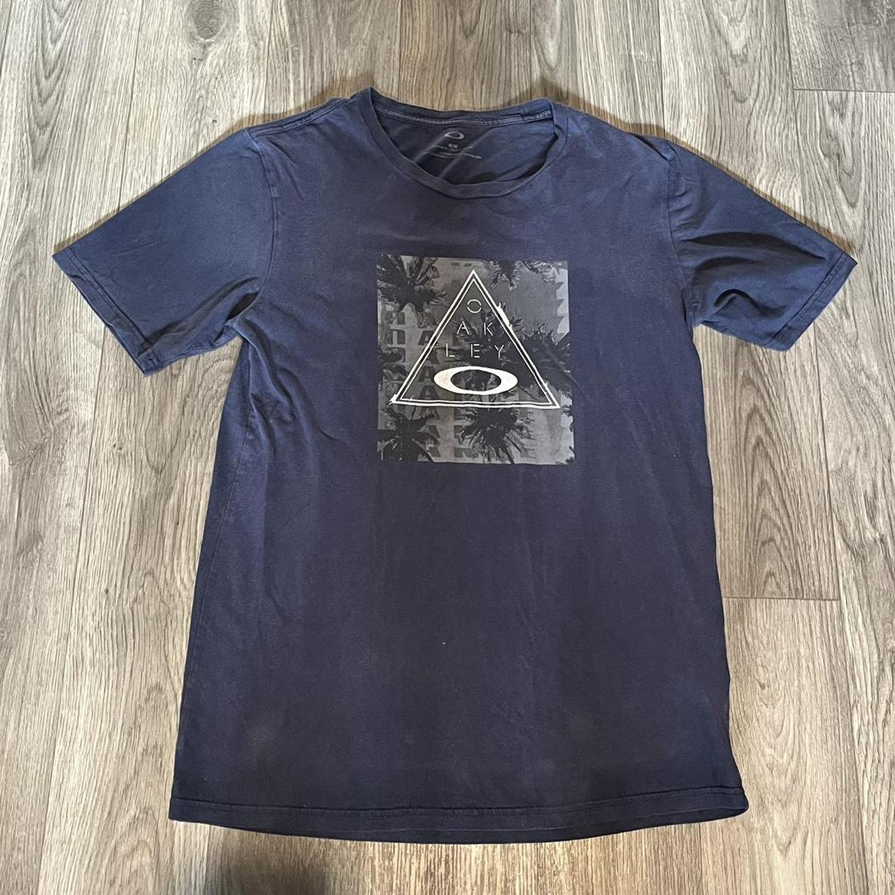 Oakley graphic top Navy blue oakley graphic print... - Depop