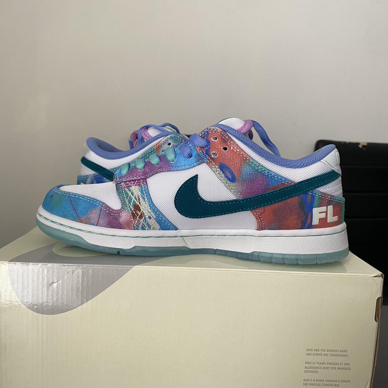 Nike Futura Laboratories x Dunk Low SB ‘Bleached... - Depop