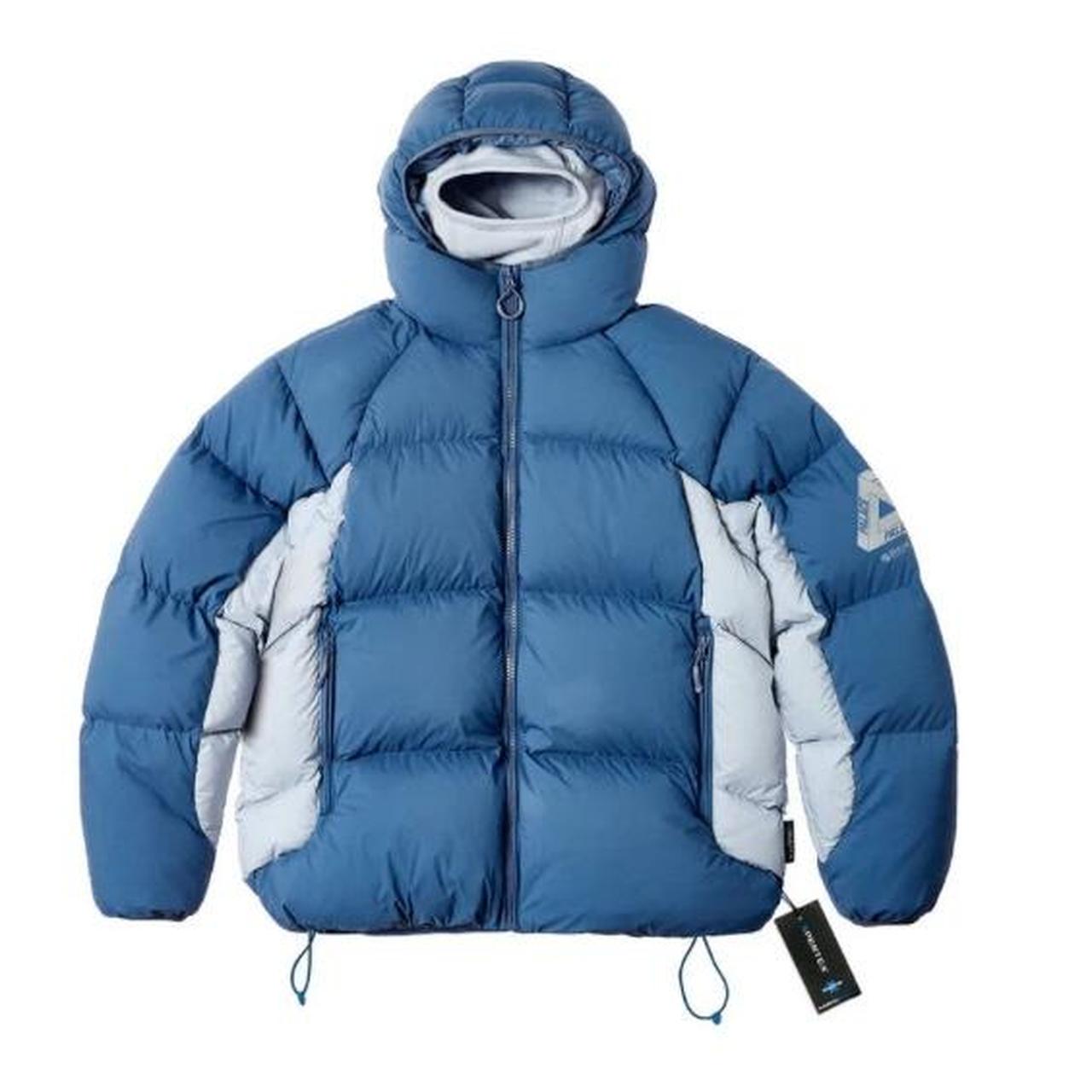 Palace Pertex Matte Balaclava Puffer- Blue Chill... - Depop