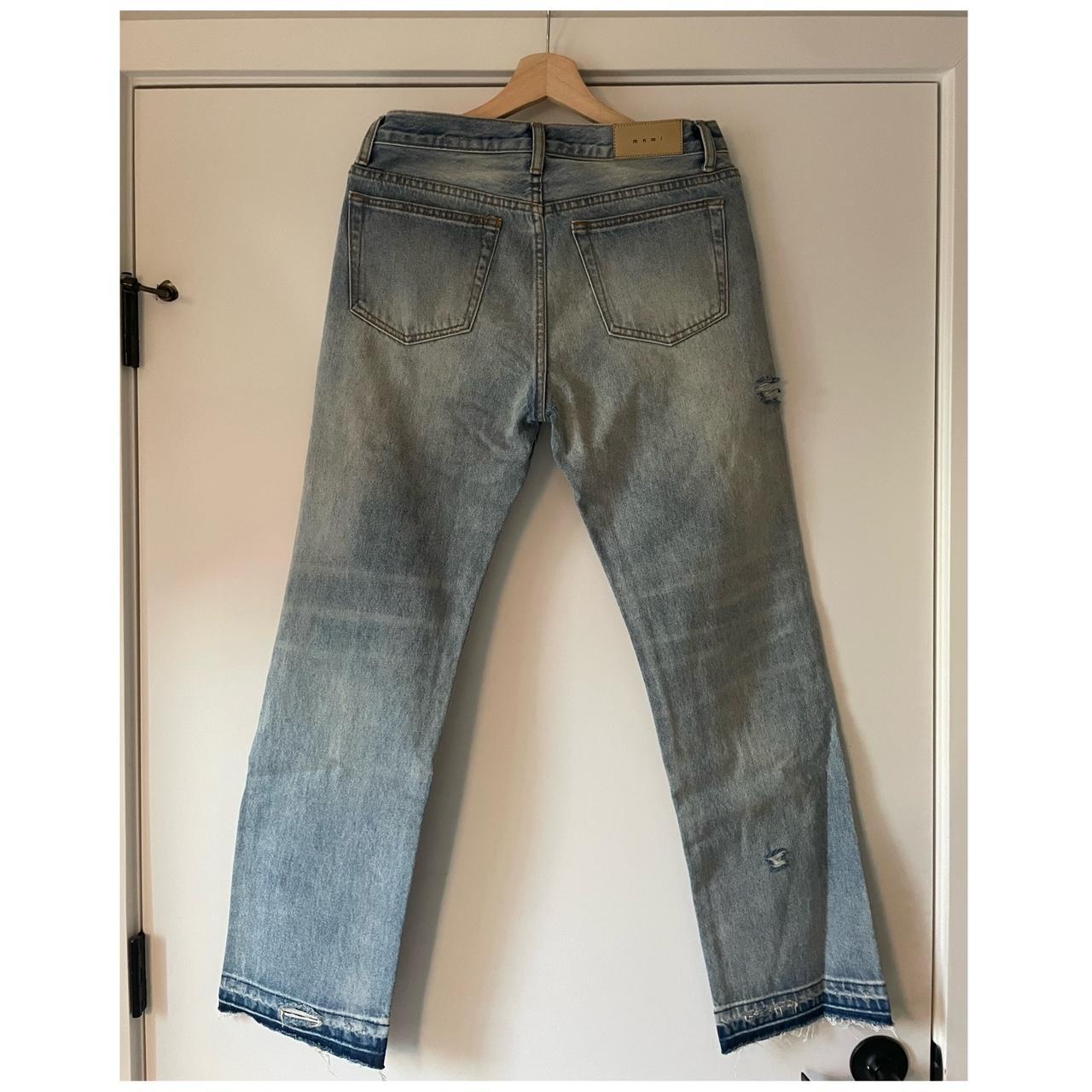 MNML Blue Denim Brand New, Regular Fit - Depop