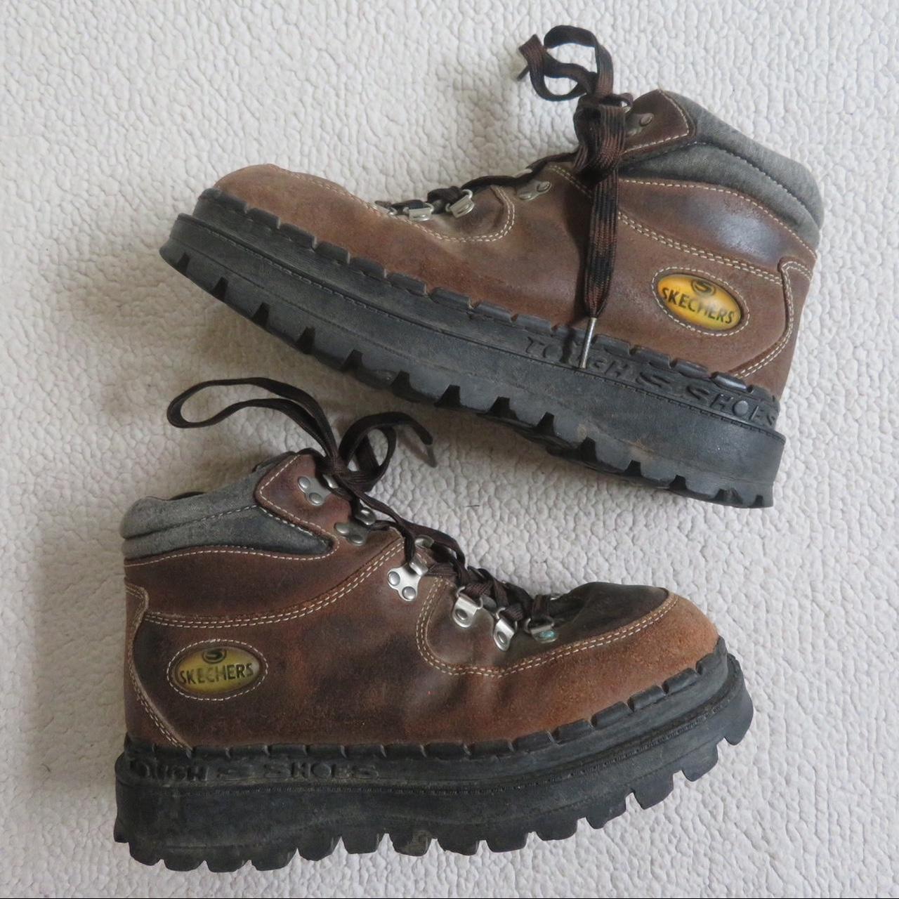 vintage 90's sketchers tough jammers platform brown... - Depop