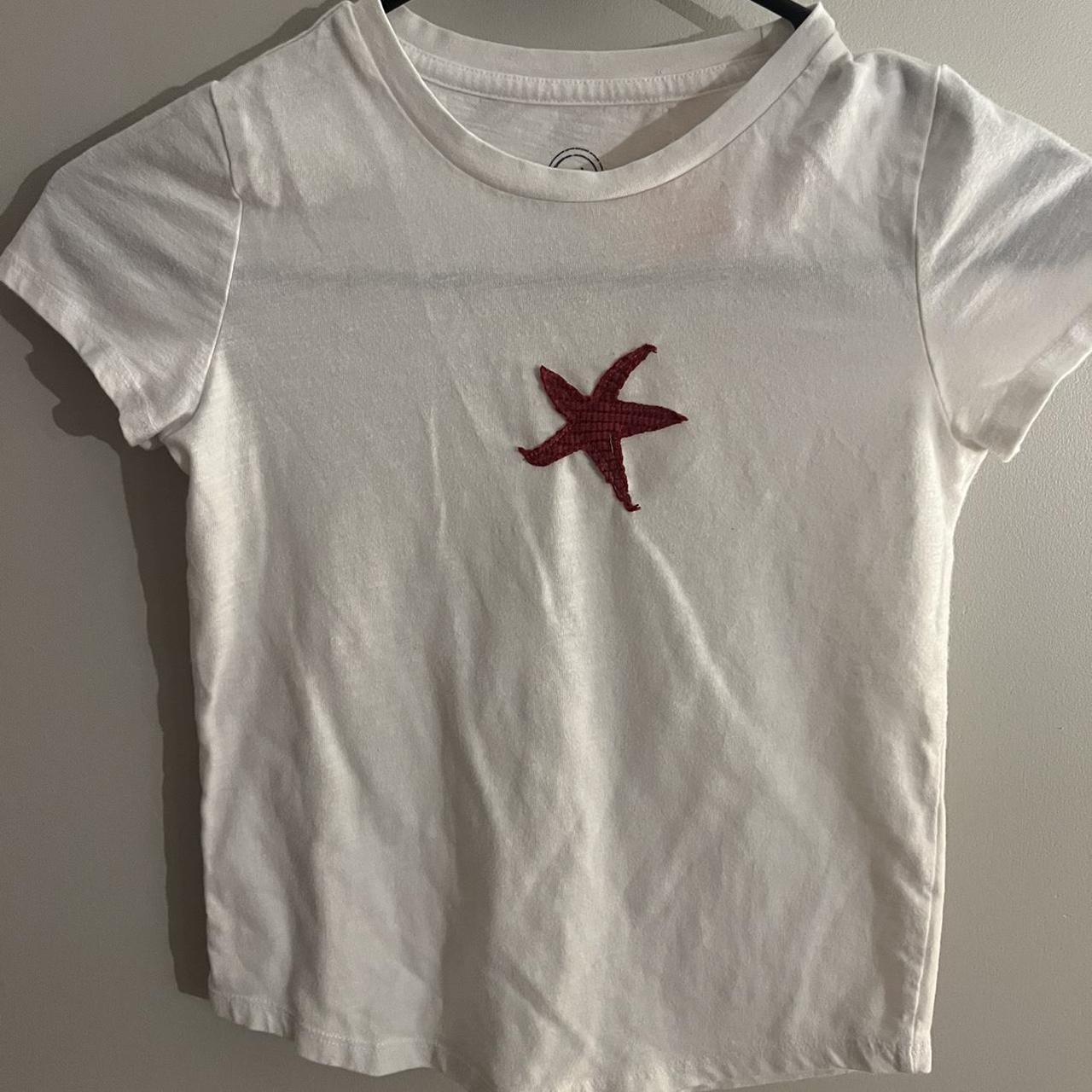 Y2K star baby tee - Depop