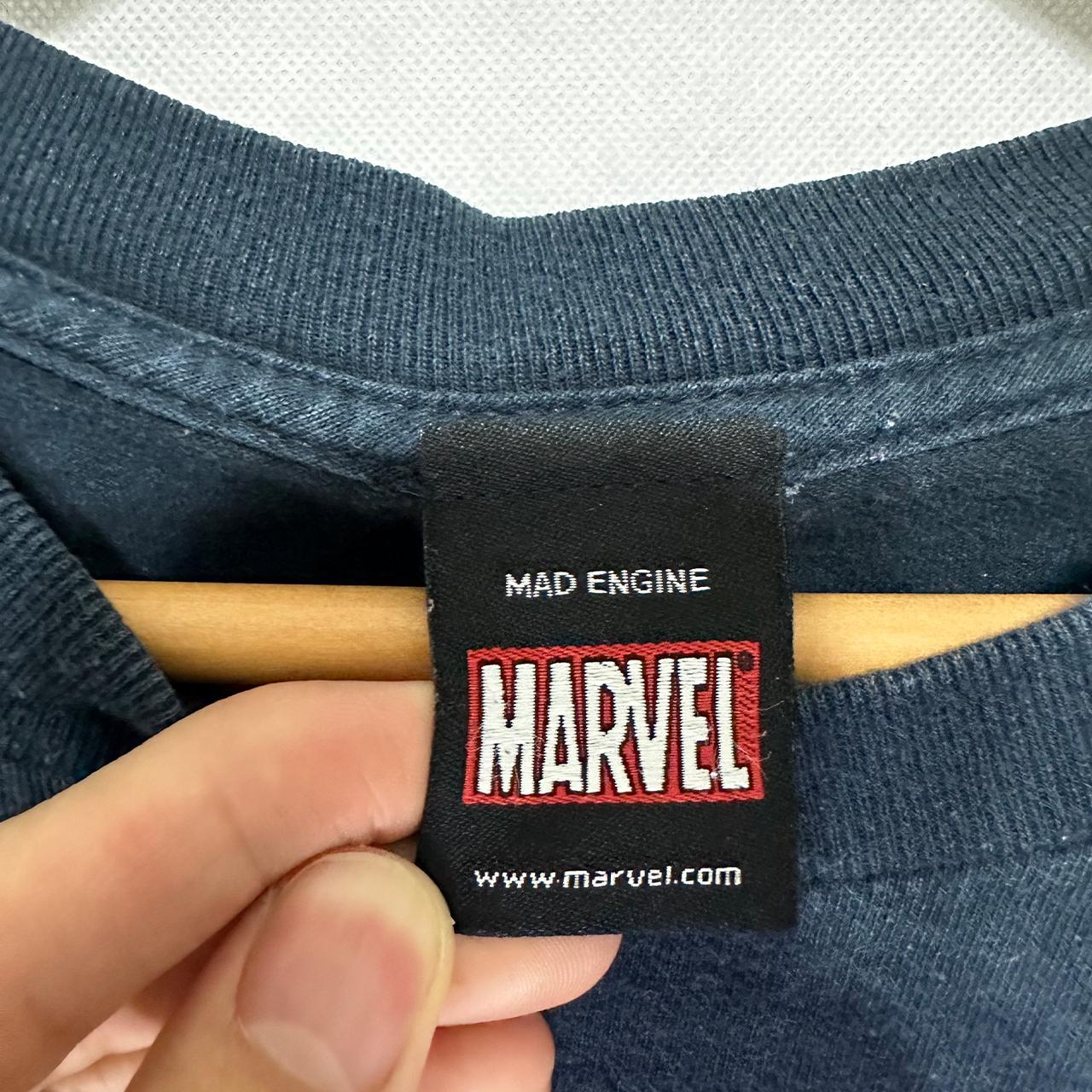 Mad Engine Marvel Shirt 30 length / 25 Pit-to-pit... - Depop