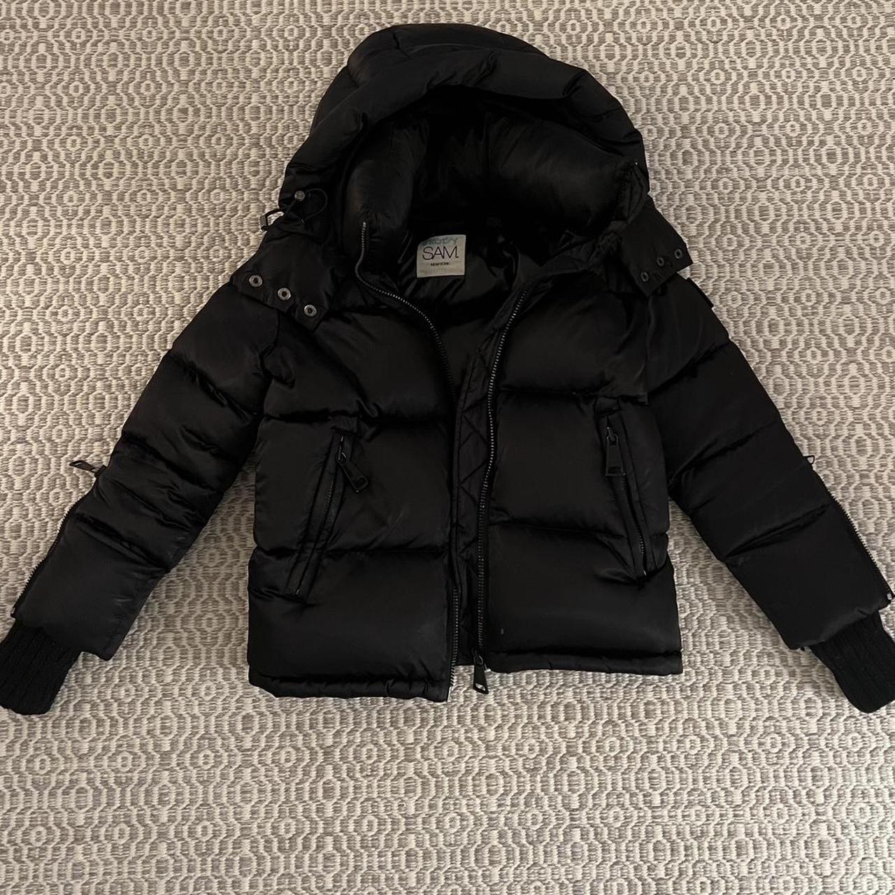 Black SAM coat - size xs - Depop