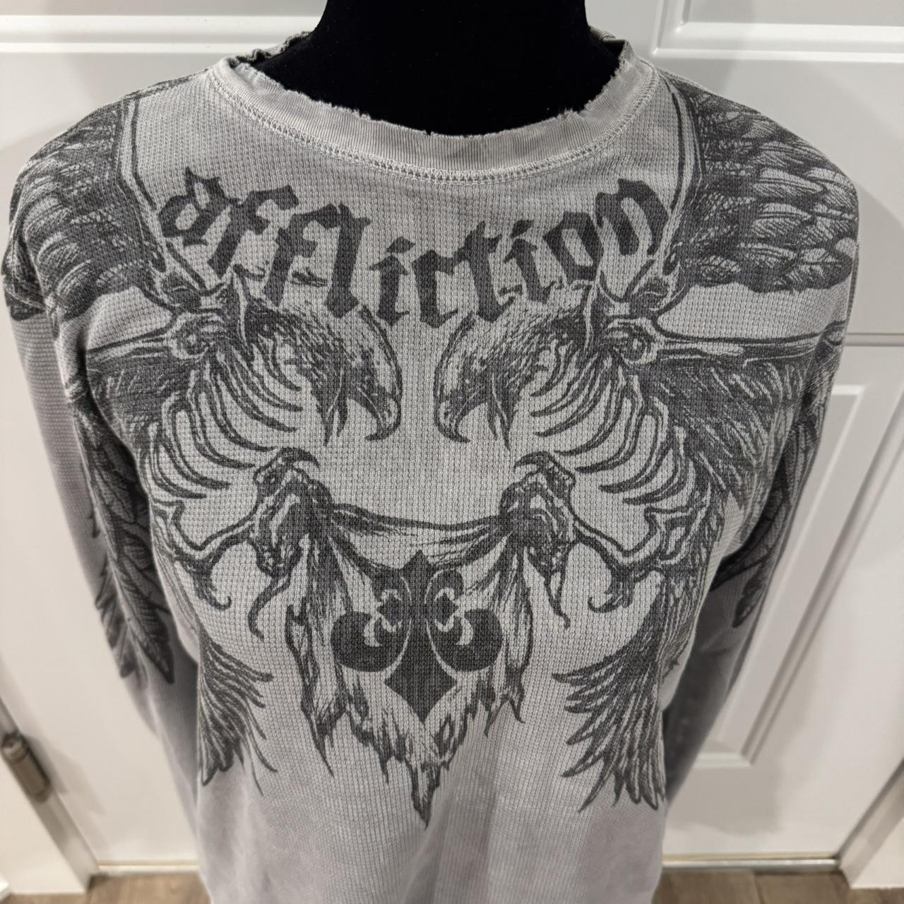 Affliction Grunge Long Sleeve size: M brand:... | Depop