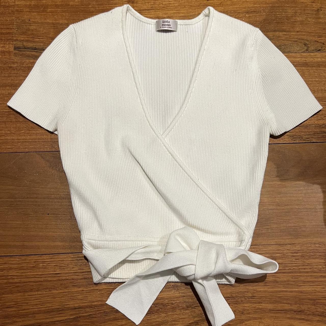 Moon River Top in ribbed knit fabric A perfect... - Depop