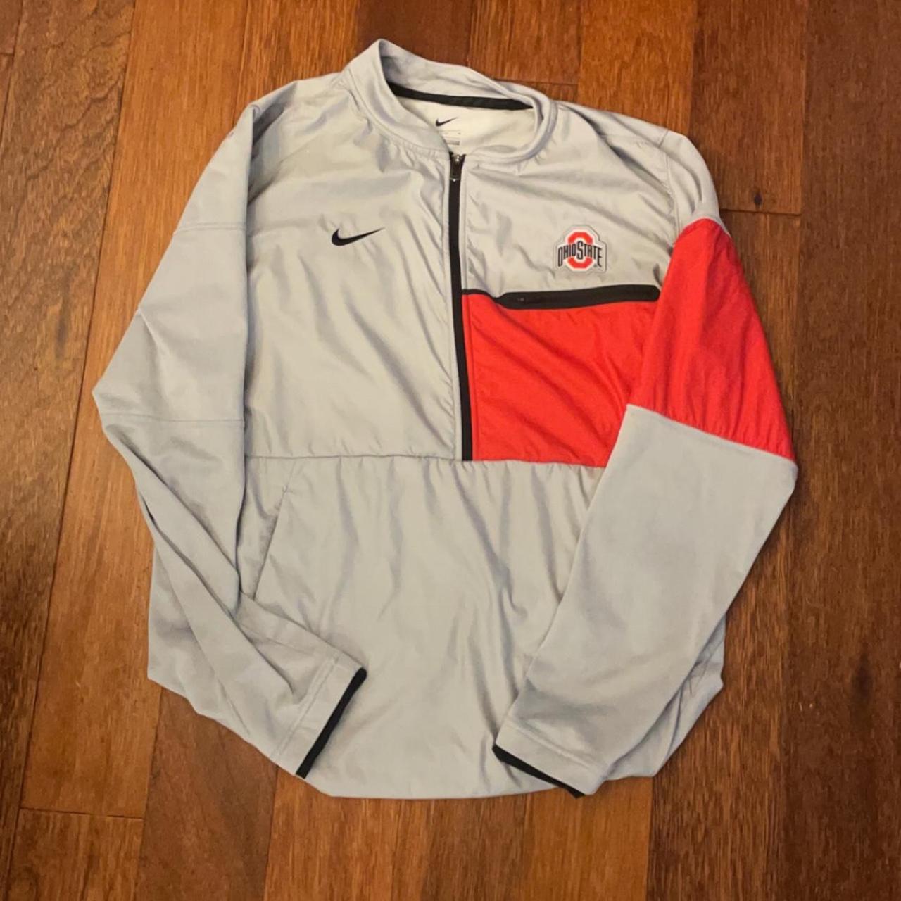 Ohio State Nike Dri-fit Zip Up! Looks brand new!... - Depop