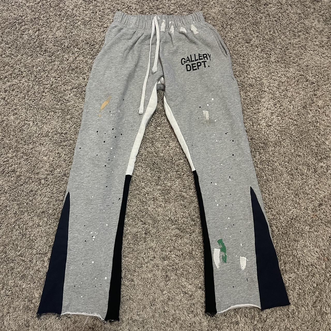 Gallery dept grey-sweatpants worn once - Depop