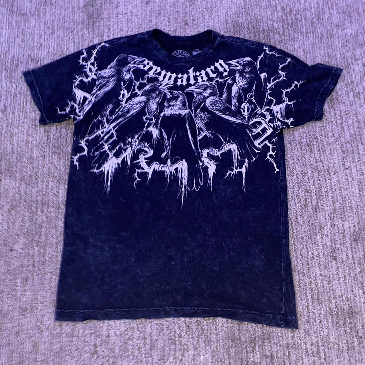 Semetary x Affliction Shirt Size Large Super... - Depop