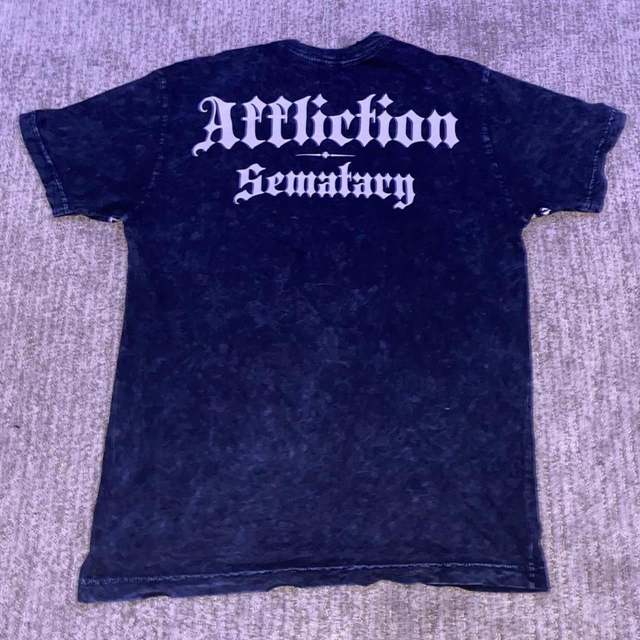 Semetary x Affliction Shirt Size Large Super... - Depop