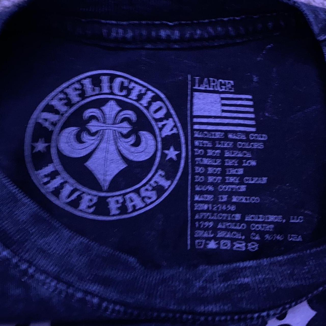 Semetary x Affliction Shirt Size Large Super... - Depop