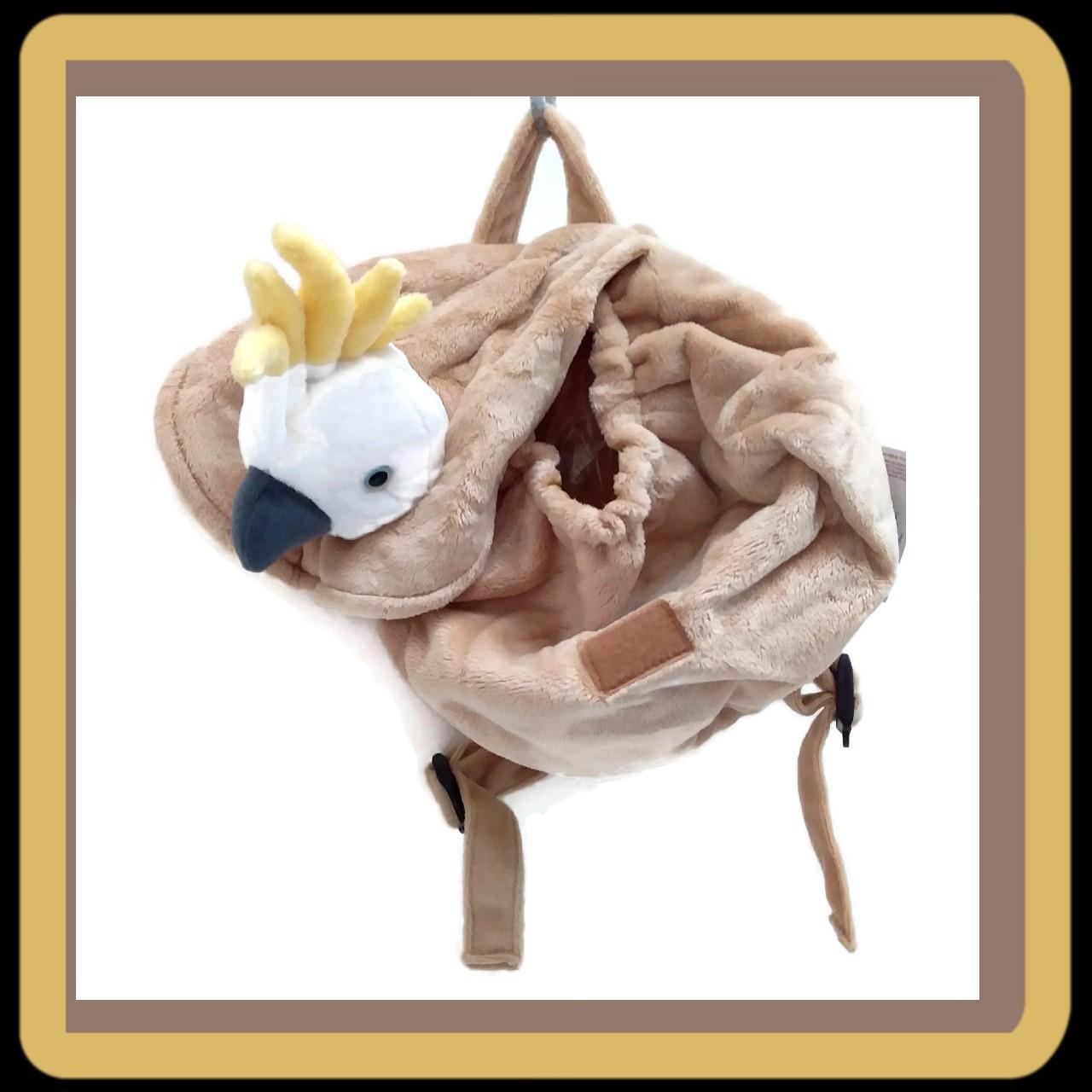 ~ Plush Backpack with Cockatoo on Backflap ~ *... - Depop