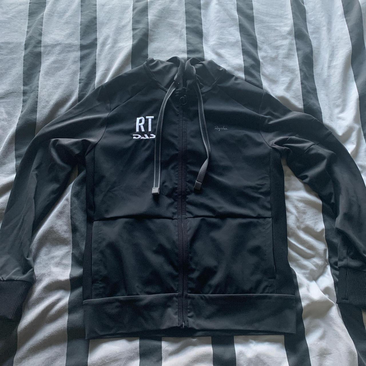 Rapha shell zip up hoodie Black Size S Hardly worn - Depop