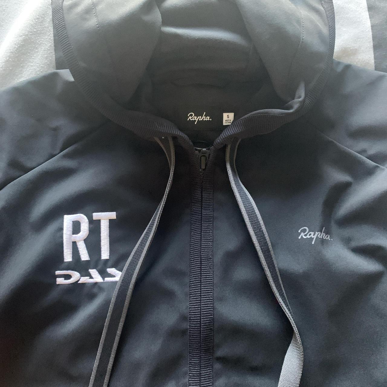 Rapha shell zip up hoodie Black Size S Hardly worn - Depop