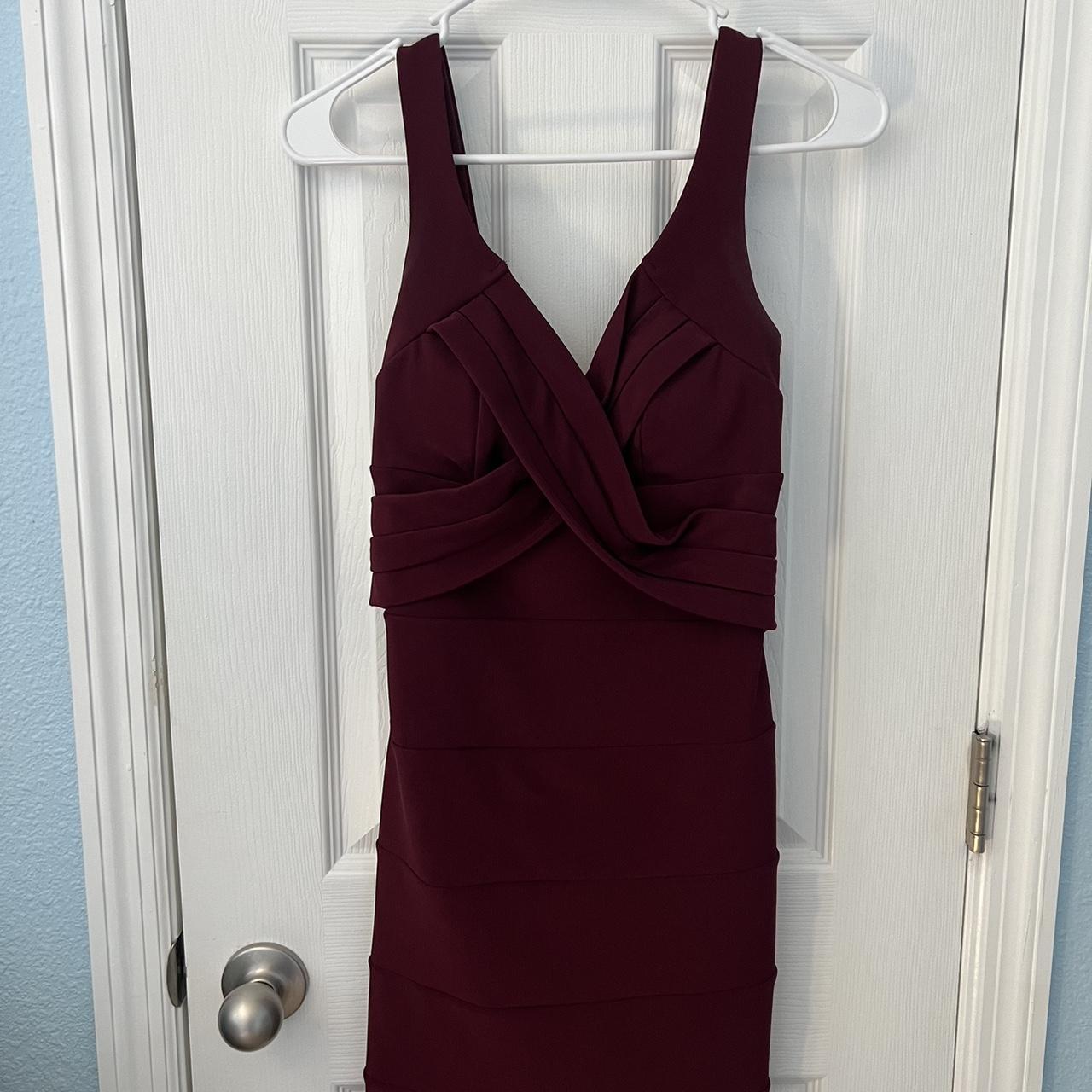 Emerald Sundae Maroon Bodycon dress In good... - Depop