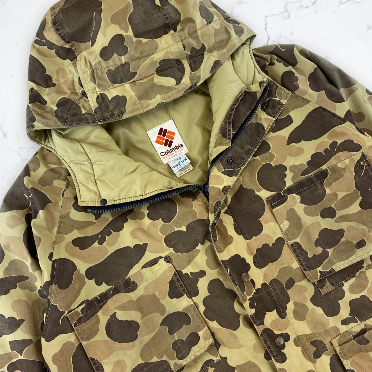 80's Columbia Camo Hunting Jacket Duck Camo,... - Depop