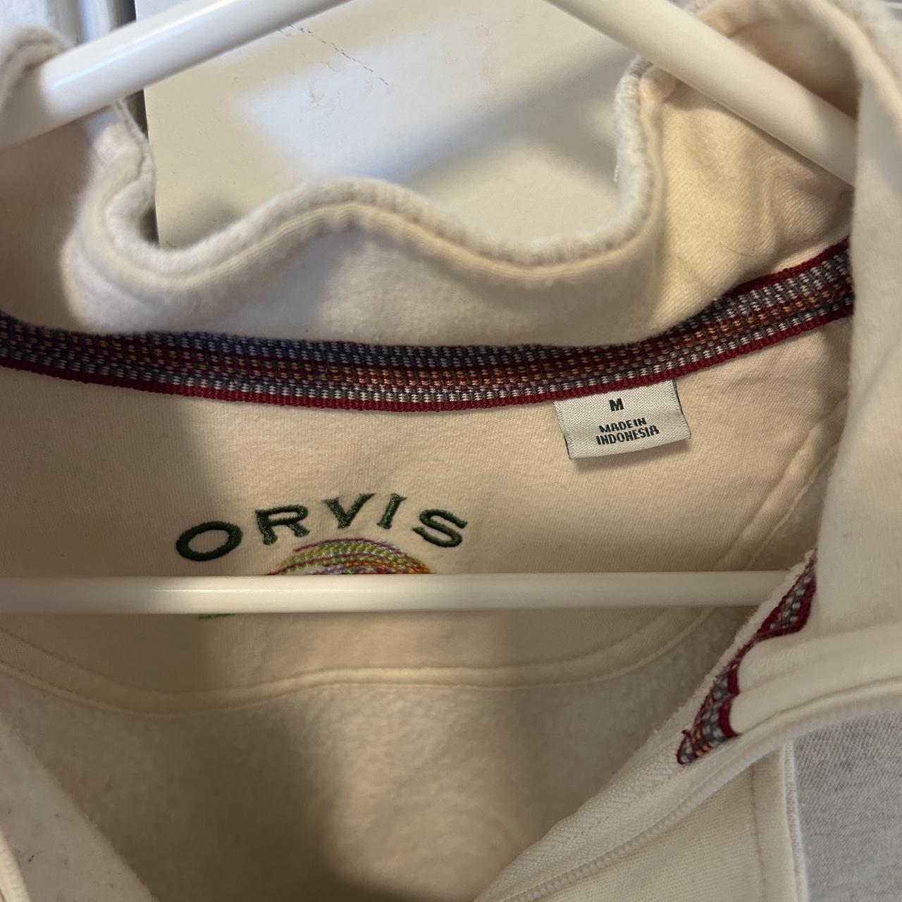 orvis fleece quarter zip men’s medium, some signs... - Depop