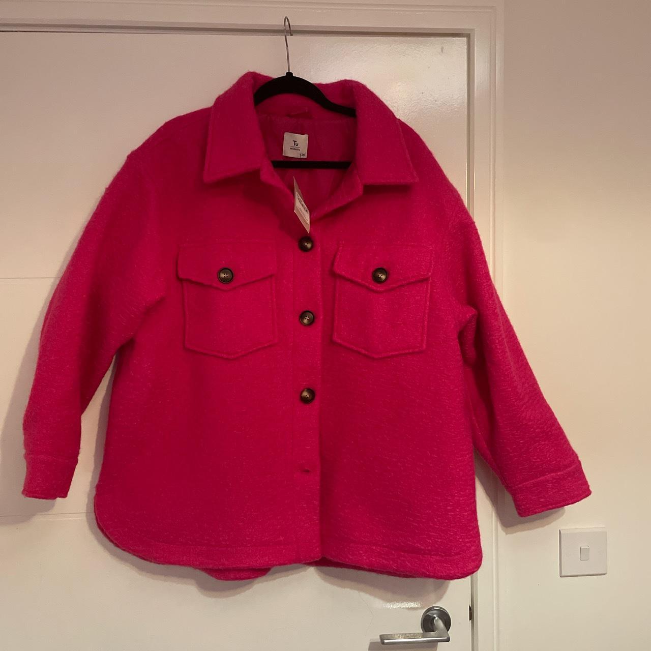 Tu fuschia shacket - brand new size 20 Bright pink... - Depop