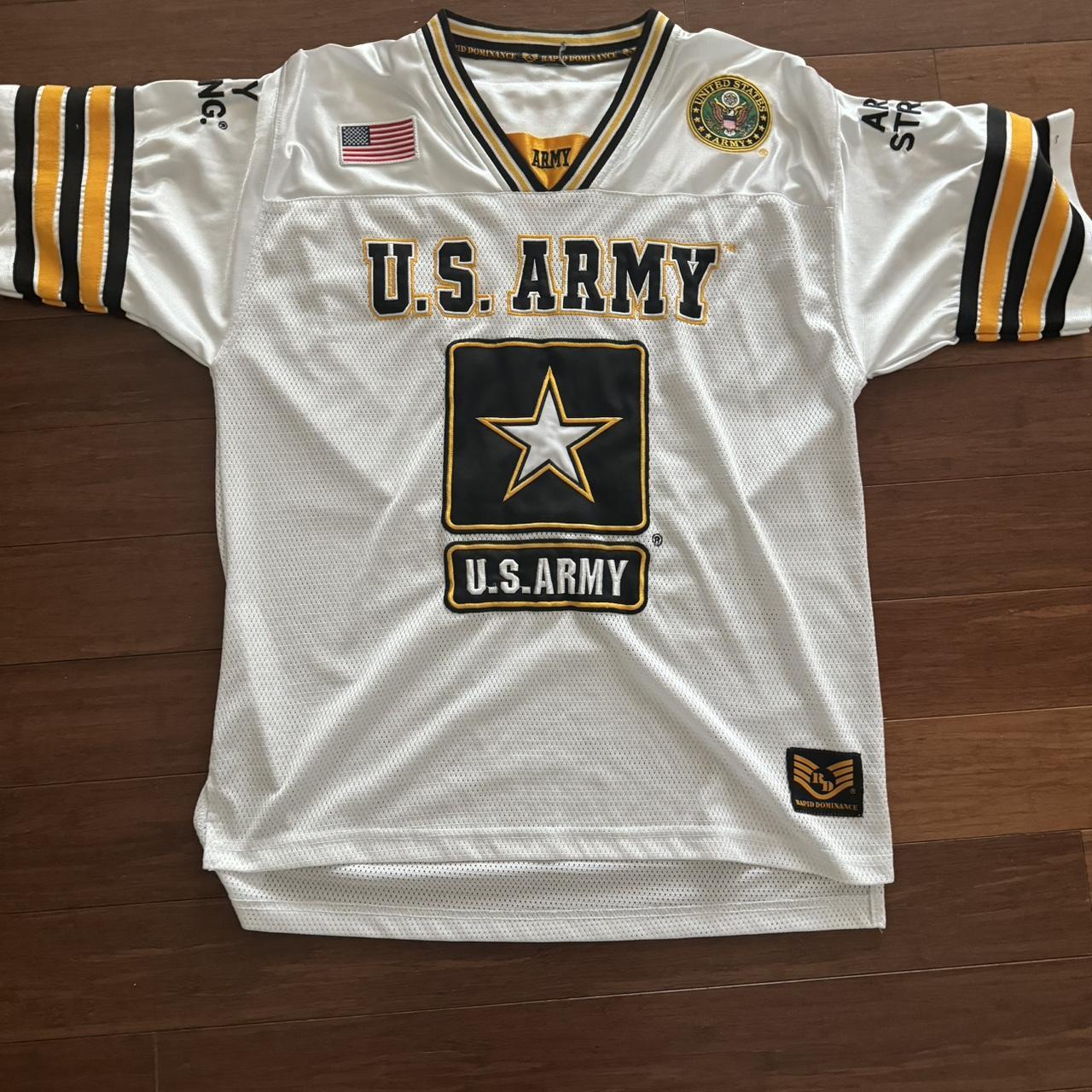 sick vintage early 2000s us army football jersey... - Depop