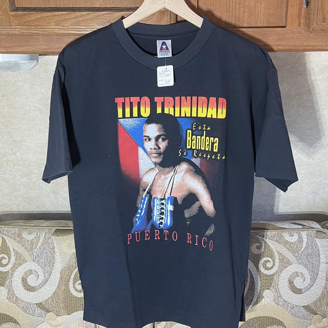 Vintage 2001 Tito Trinidad Puerto Rico. Size Large T... - Depop
