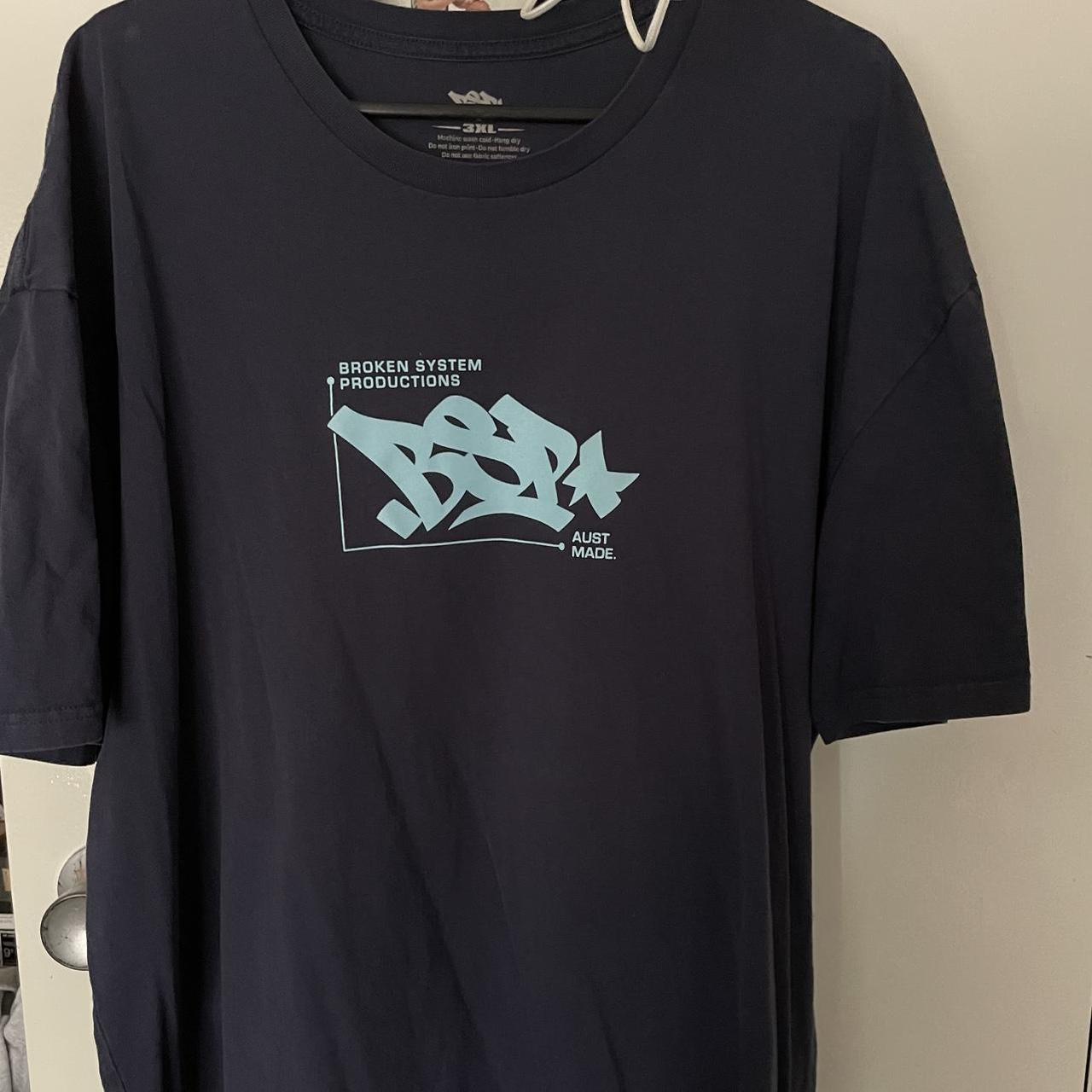 Navy BSP T shirt 3XL Pretty good condition, no signs... | Depop