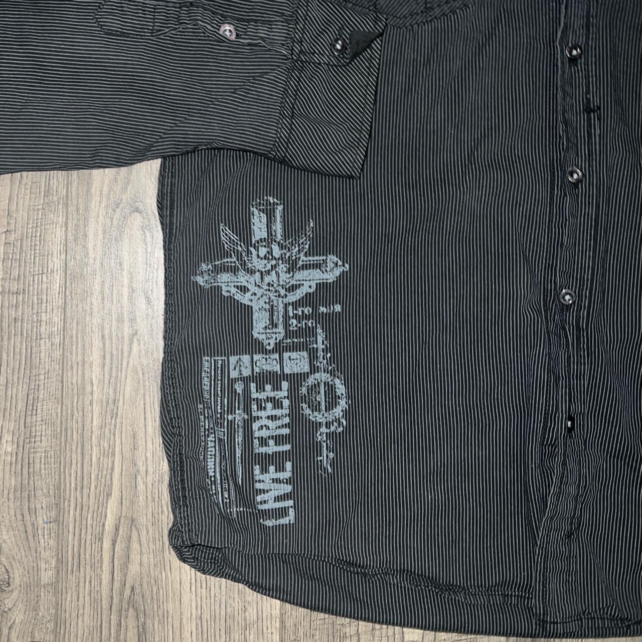 Insane Affliction Style Y2K Button Up, dm me with... - Depop