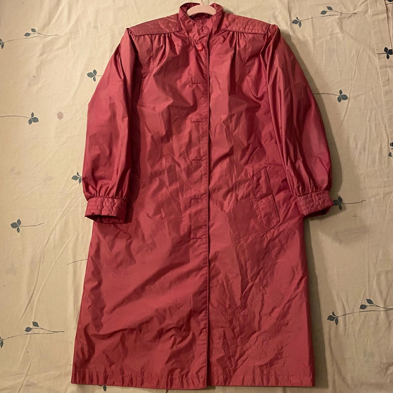 Fleet Street Metallic Pink Trench Coat. Insulated... - Depop