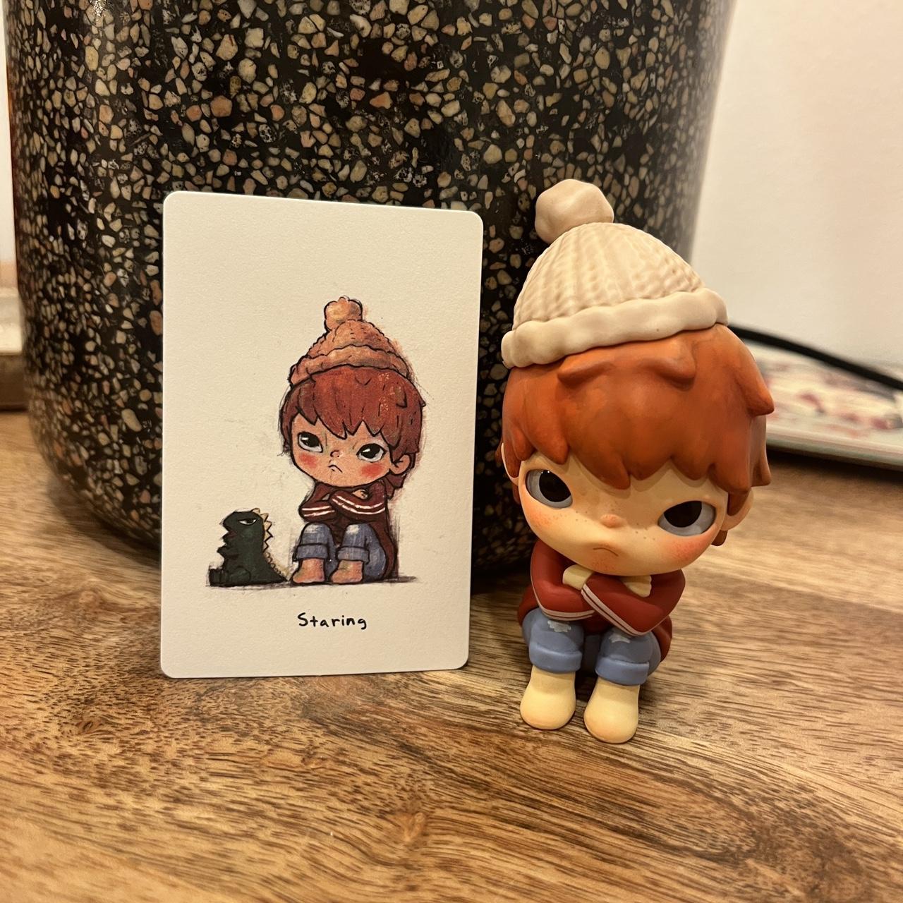 pop mart x hirono staring 🧡 Original box + card... - Depop