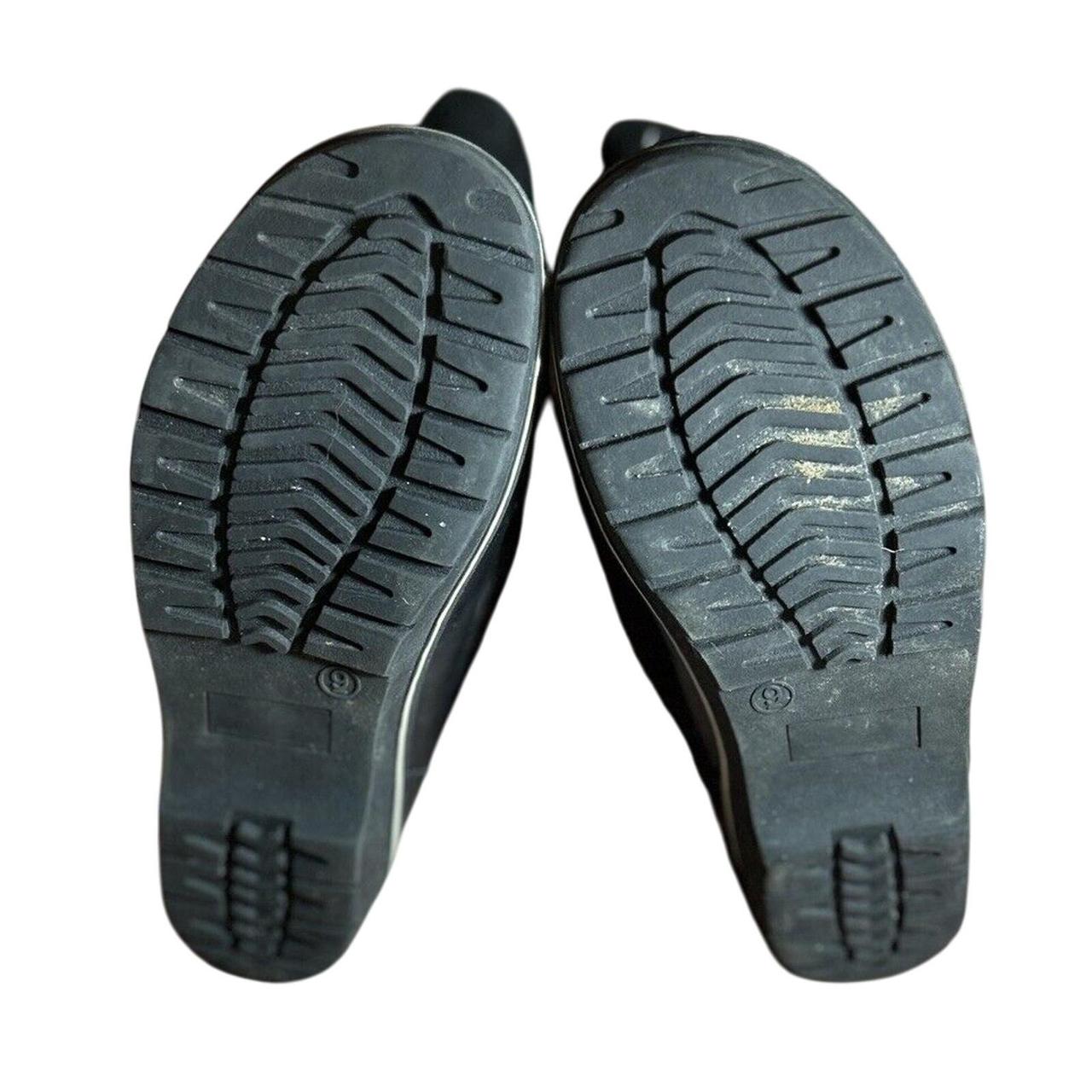 Target Women's Black Faux Fur Suede Lace up Winter... - Depop