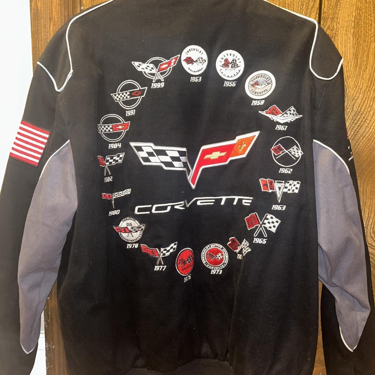 chevy corvette vintage style jacket. officially... | Depop