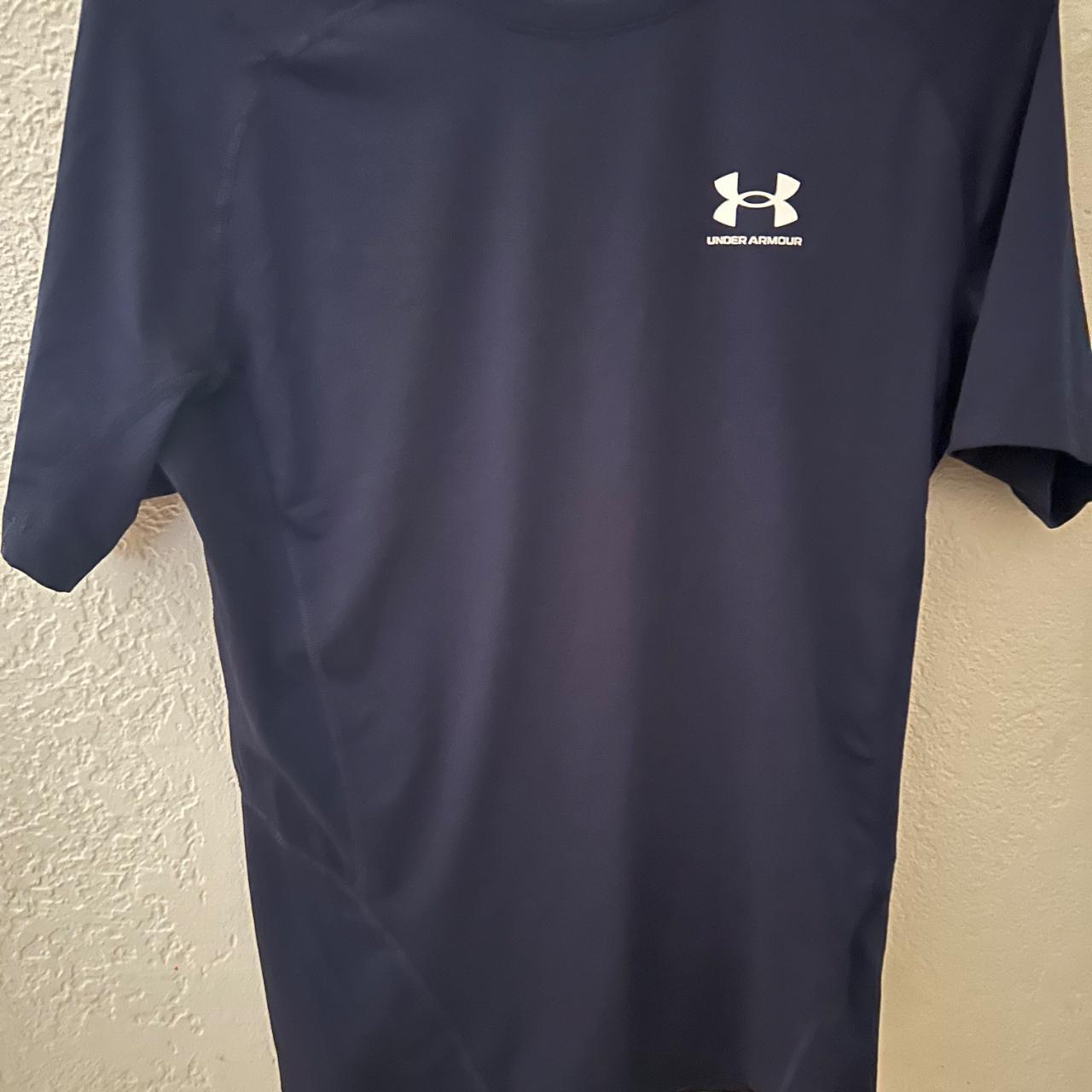 Under Armour Compression shirt Size L Navy | Depop