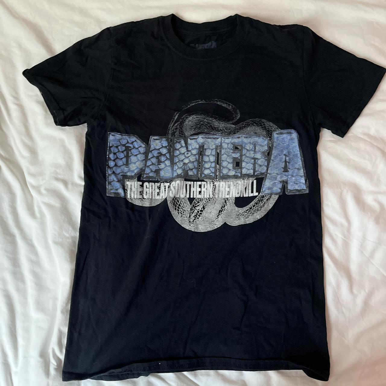 Black and blue Pantera graphic tee #metal #pantera... | Depop