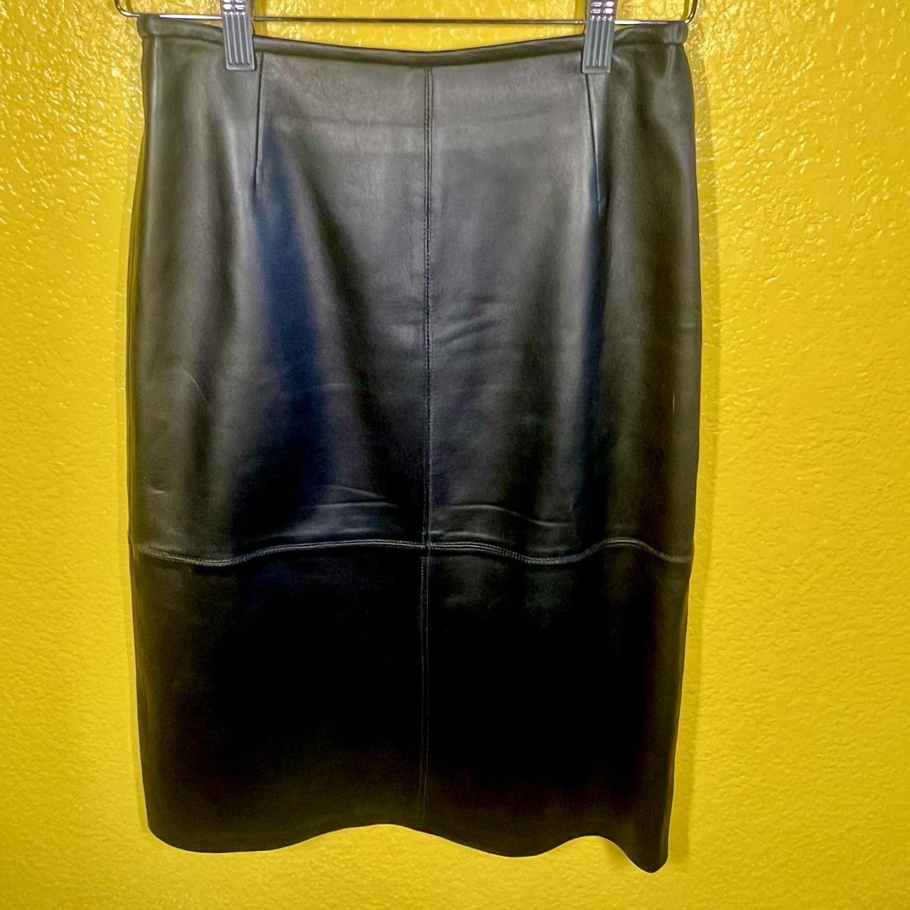 Vintage Genel London brand 100% Leather shirt.... - Depop