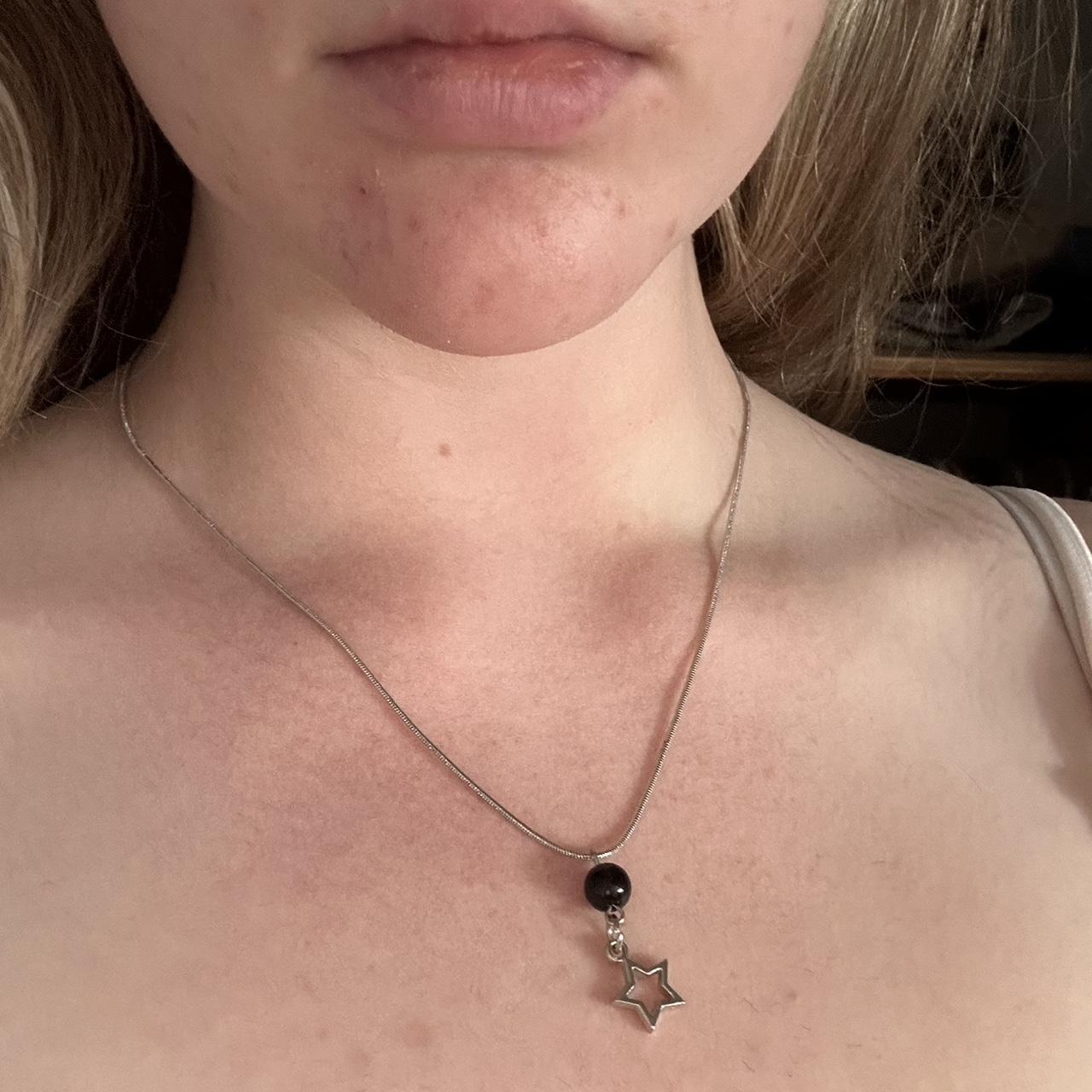 Black star silver necklace Handmade with 🫶 by me!... | Depop