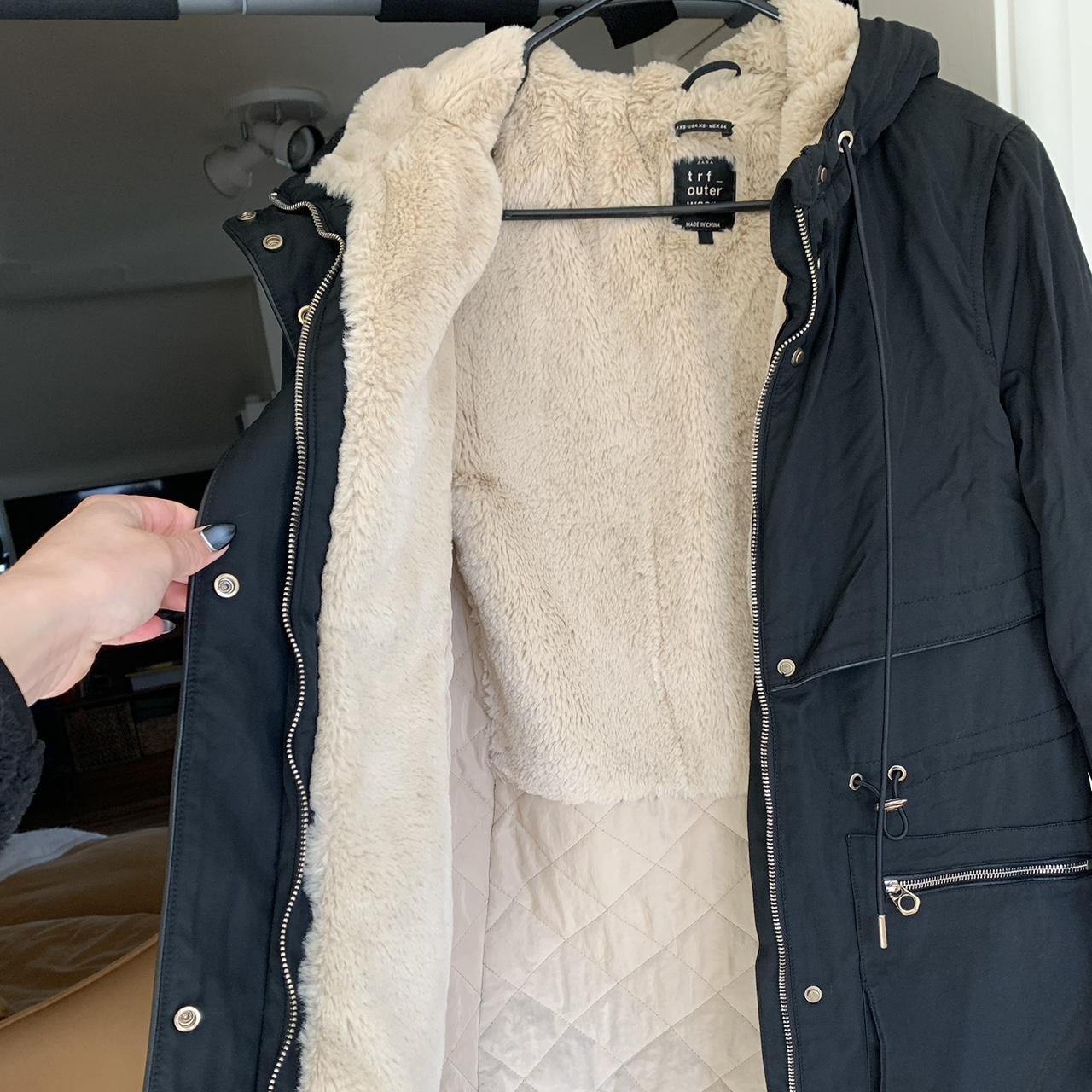 Zara TRF winter coat. This coat is so warm and... - Depop