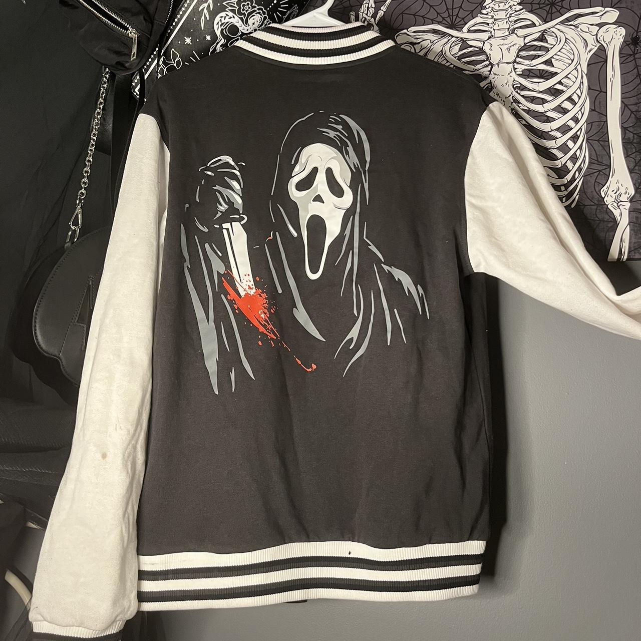 Ghost Face Jock Jacket 🖤 #goth #grunge #Halloween - Depop