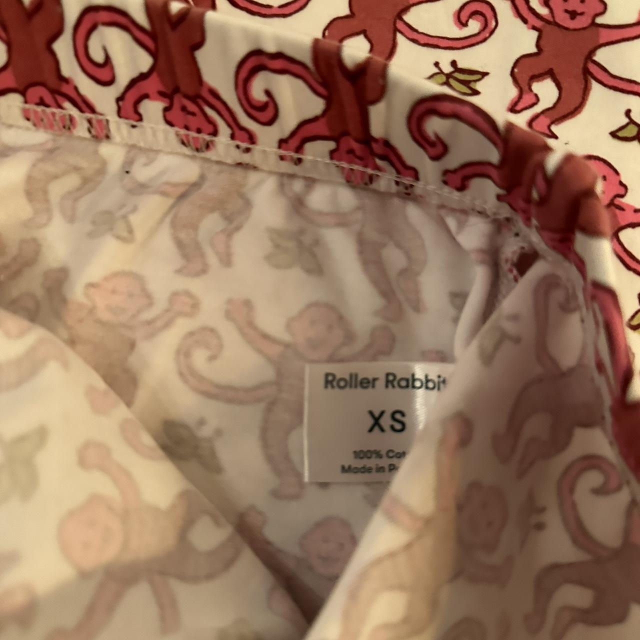 Long pink roller rabbit monkey pajamas. Size XS no... - Depop