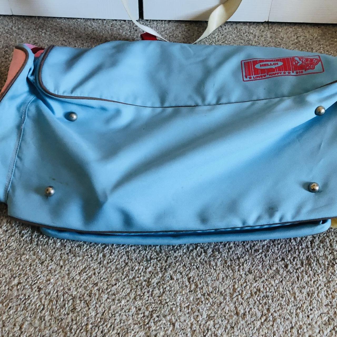 Angel blue cereal duffel bag! Overall the bag is in... - Depop