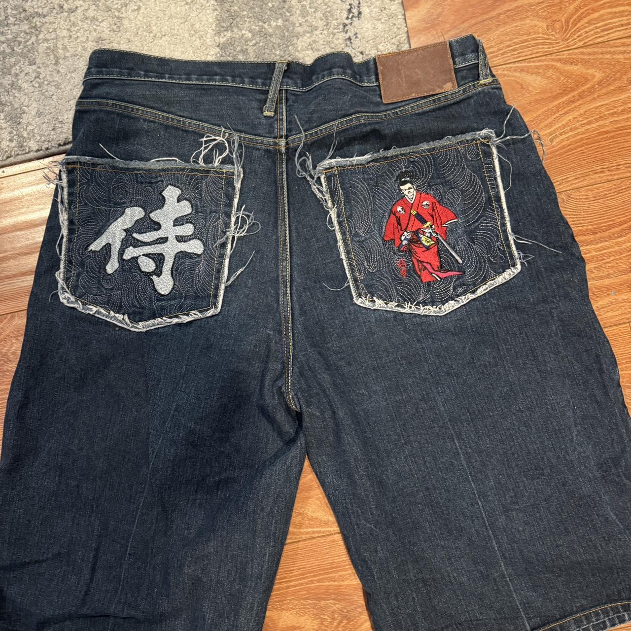 Red Monkey Co Jorts Size 38-40 L 14-15 really cool... | Depop