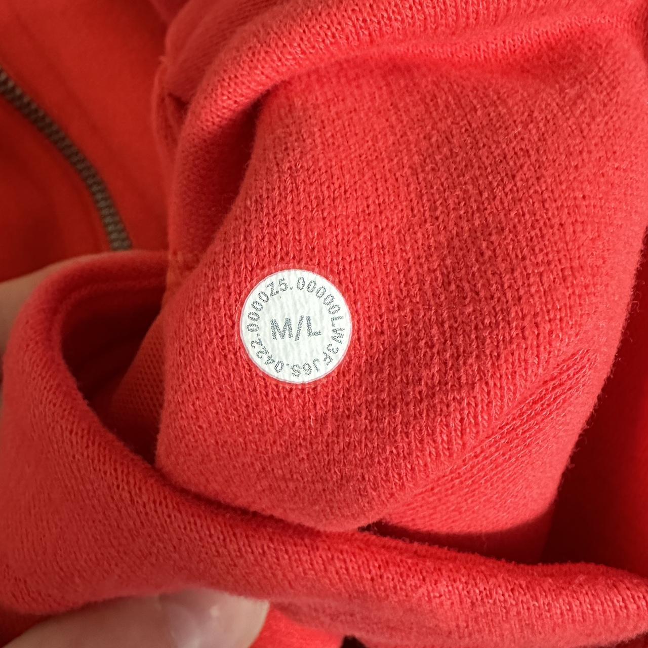 Lululemon red scuba RARE color, funnel neck Size... - Depop
