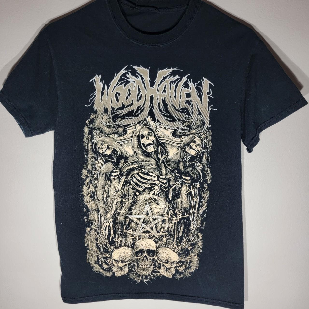 🎤WOODHAVEN ROCHESTER DEATHCORE BAND MERCH T🎤 #METAL... - Depop