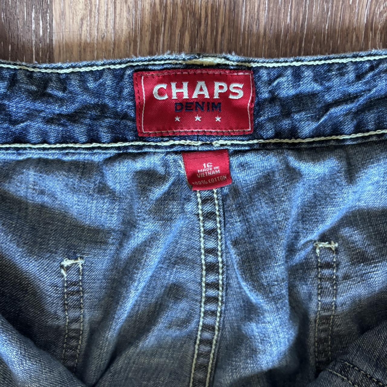 Oversized chaps denim carpenter pants mom jeans-... | Depop