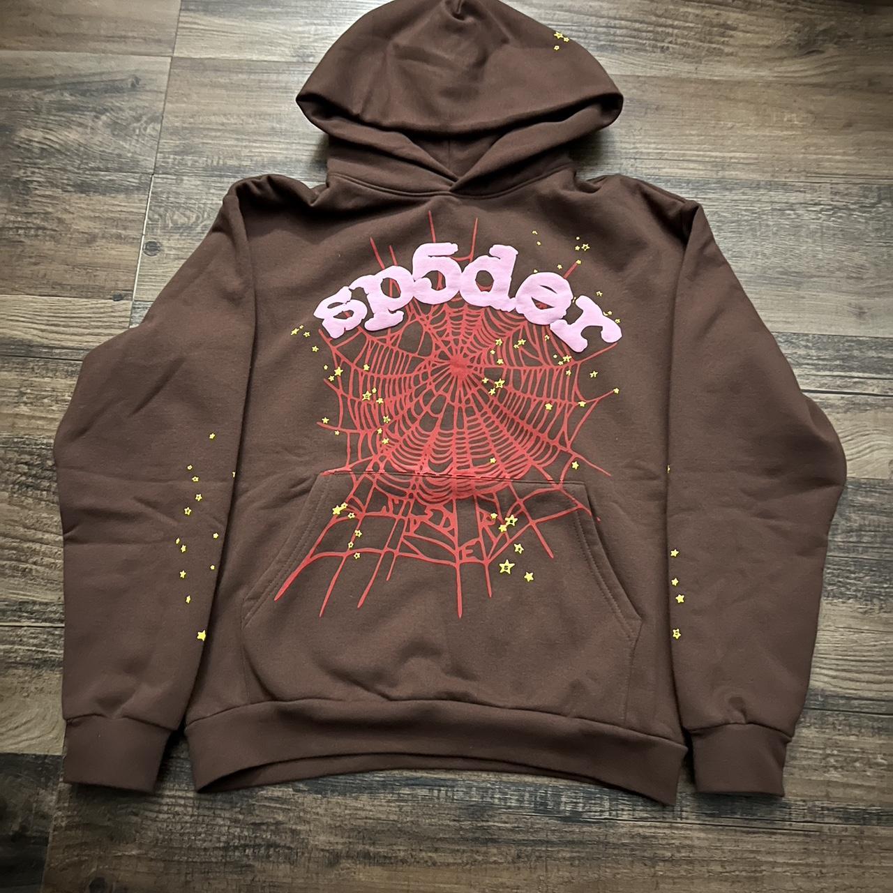 Spider worldwide brown hoodie - Size small - Brand... - Depop