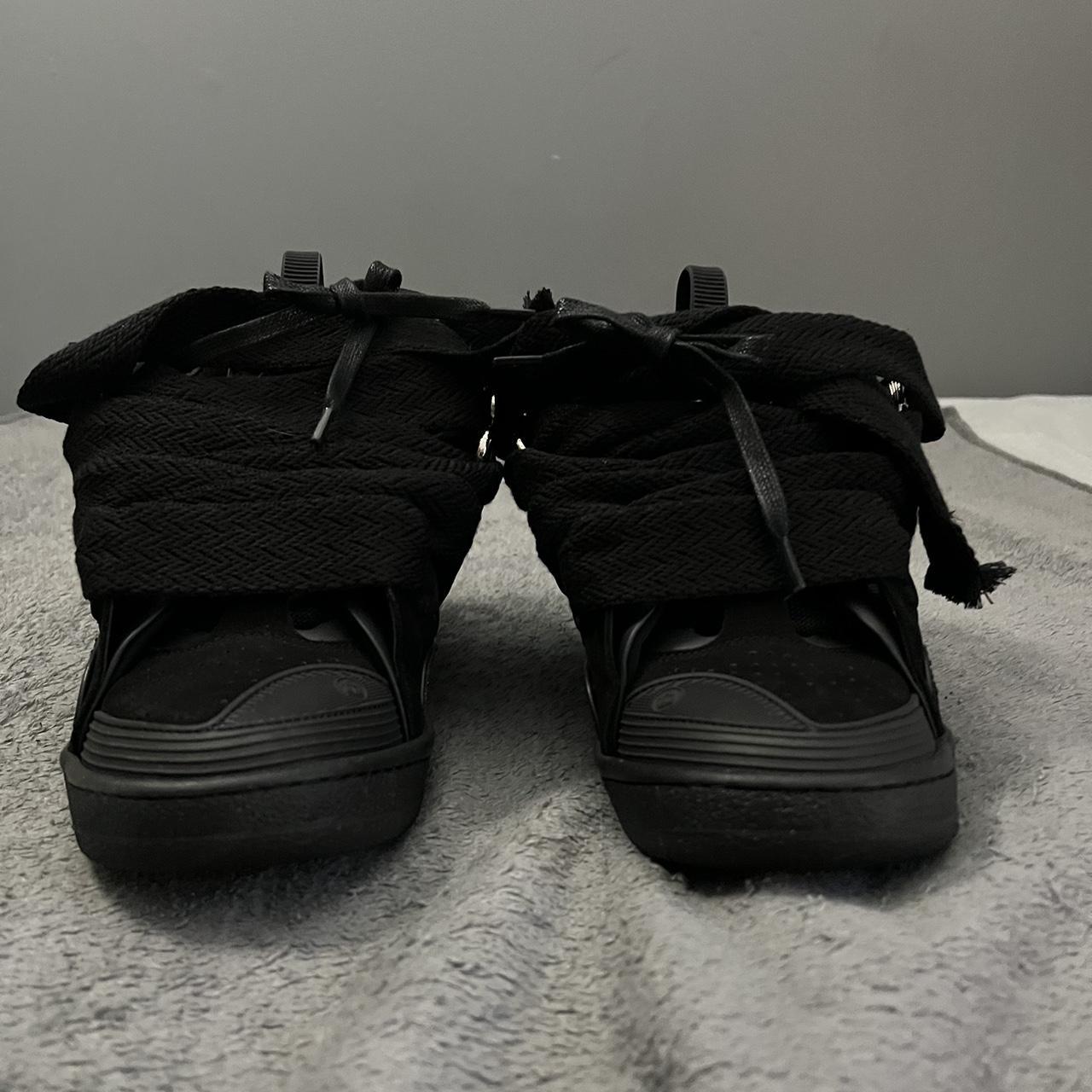 Lanvin curb sneaker triple black(NO BOX) OPEN TO... - Depop